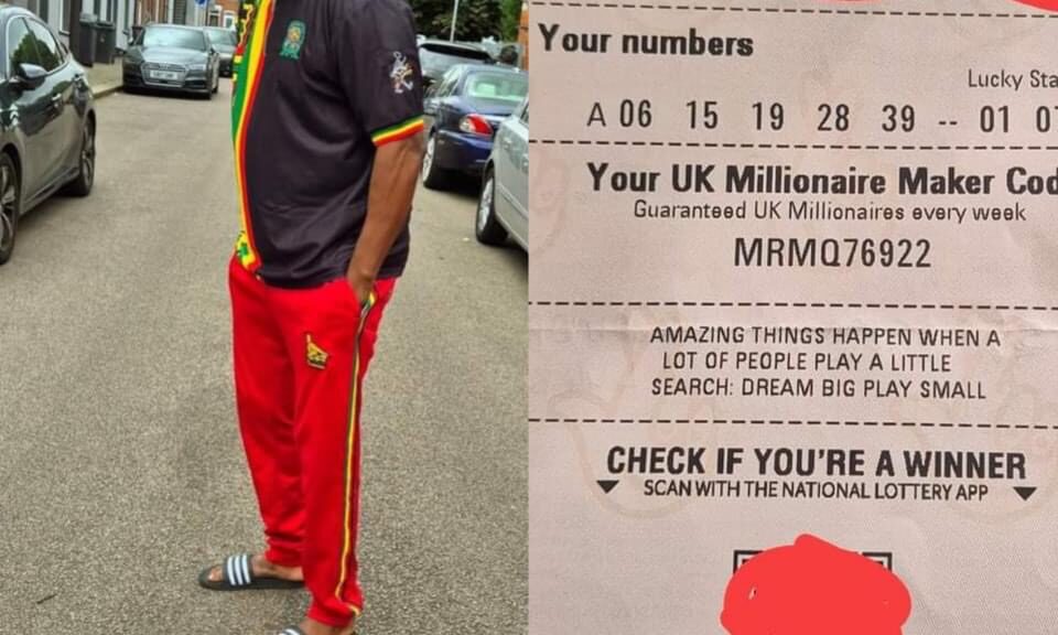 Zimbabwean Man Wins £167,728.20 in UK Lottery - ZiMetro News